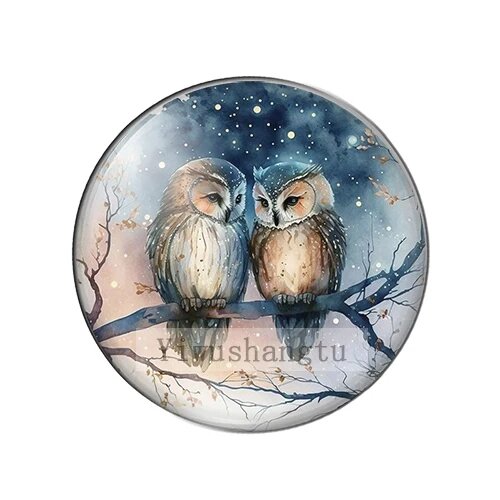 Круглые стеклянные кабошоны для бижутерии 10 шт. 12 мм, H