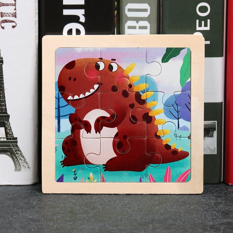 Пазл для маленьких First Puzzle "динозавр" 9 элементов Десятое королевство