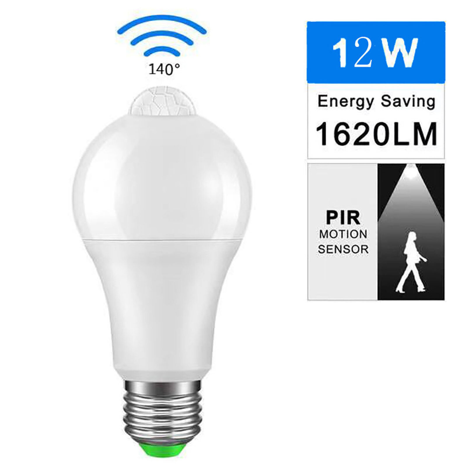 Светодиодная лампа с датчиком движения E27 с резьбовым штыком 9 Вт, инфракрасная лампа с датчиком движения для умного тела для прихожей