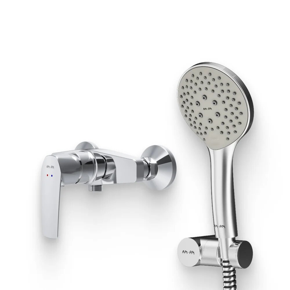 Душевой комплект Смеситель для душа AM.PM Gem F90A20000 / Гарнитур F0119000 хром