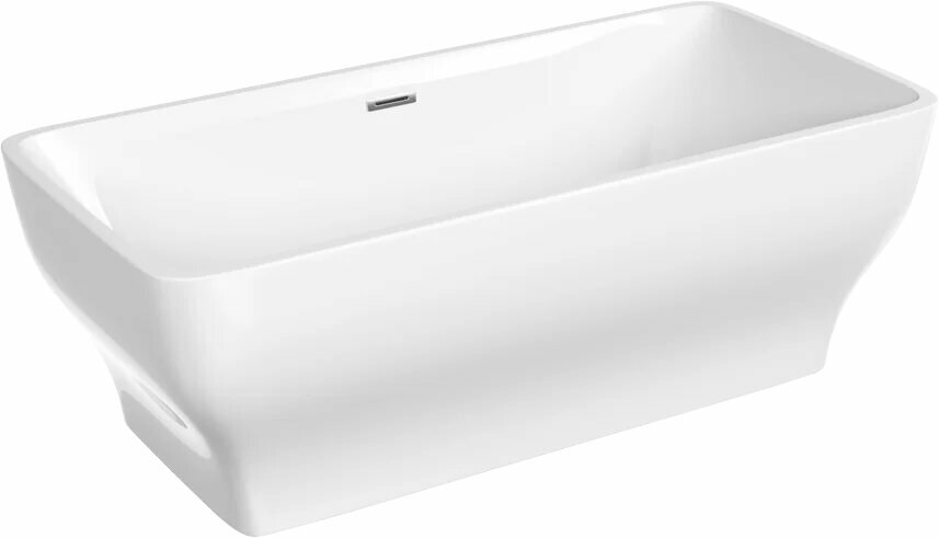 Акриловая ванна Sancos Neo FB09 170x80, с каркасом, отдельностоящая, белая, глянцевая, прямоугольная