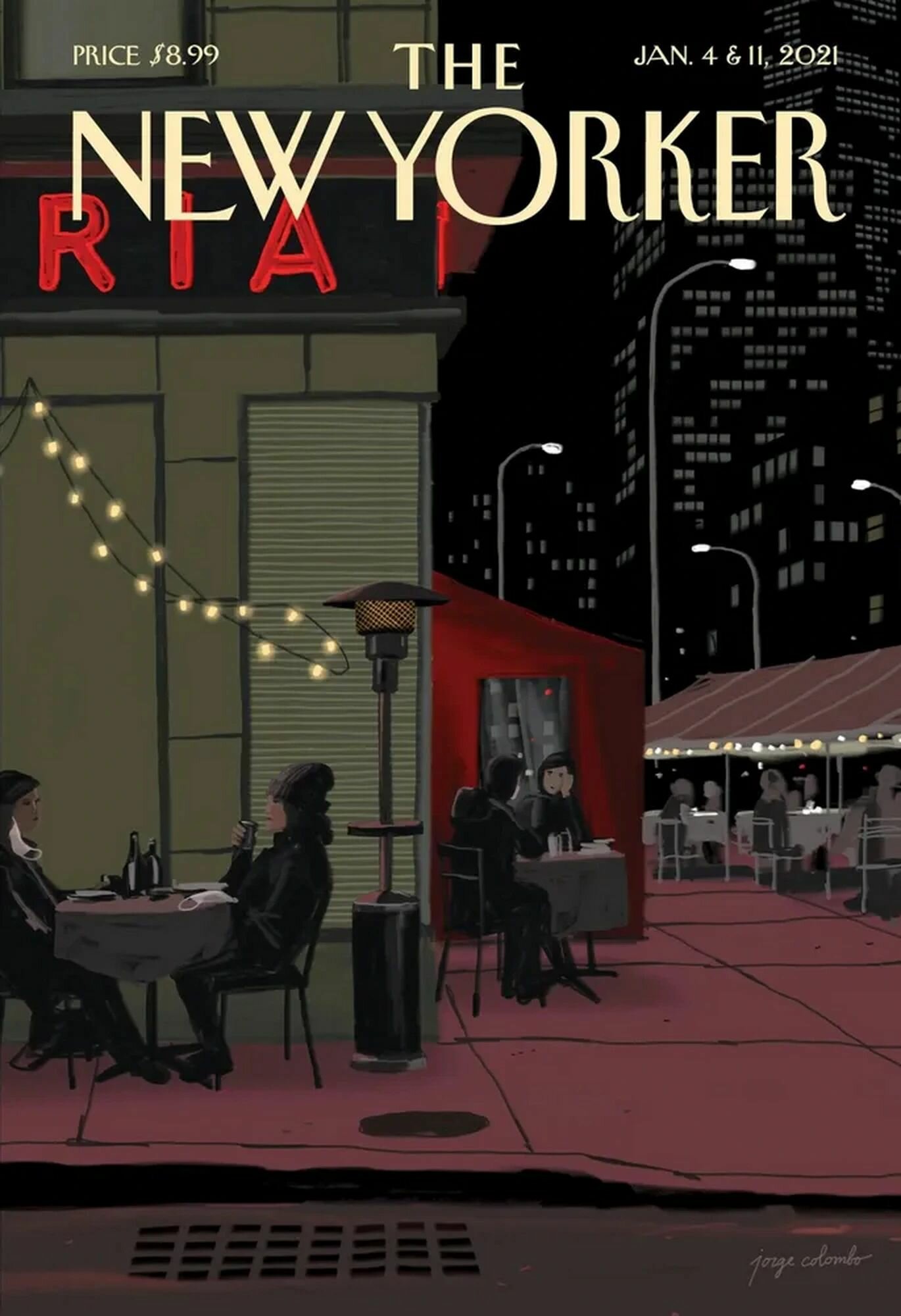 Плакат, постер the new yorker обложка. Нью йоркер на бумаге, размер 21х30см