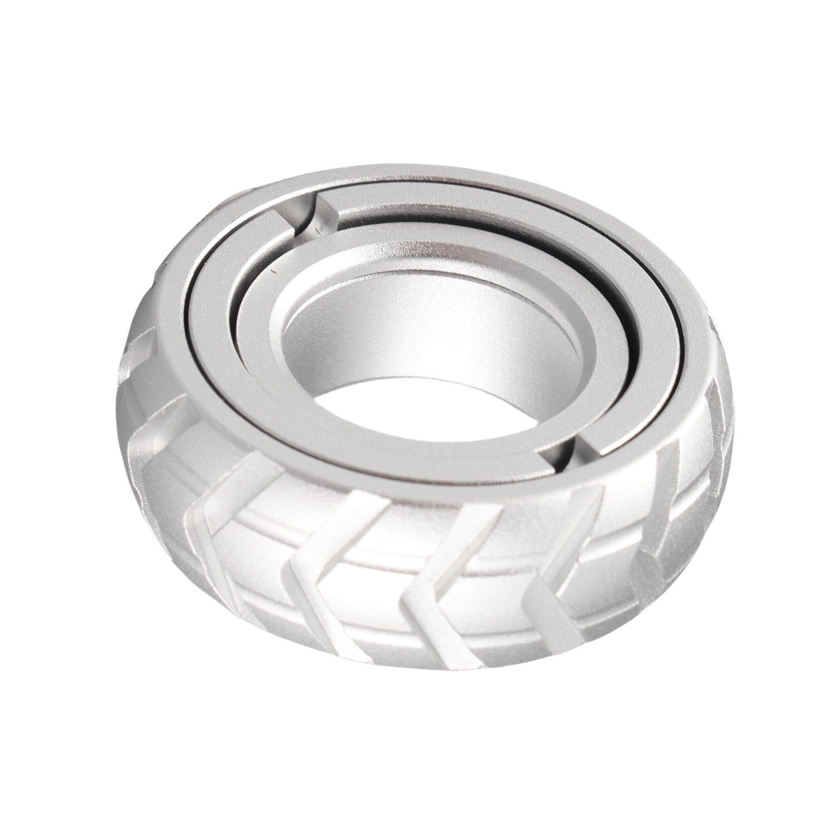 Магнитное Игрушка Кольцо Слайдер для Устранения Стресса, Портативный Размер Кармана, Металл, Размер Примерно 3.2 x 3.2 x 1.3 см, В комплект Входят 1 Кольцо Слайдер для Устранения Стресса и 1 Железная Лист