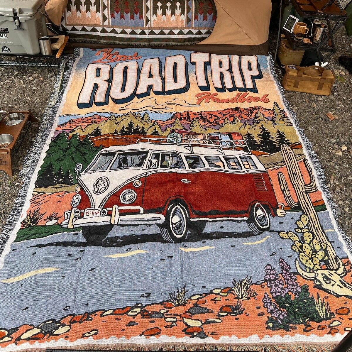 Декоративное покрывало на диван "Road Trip" 130x160cm