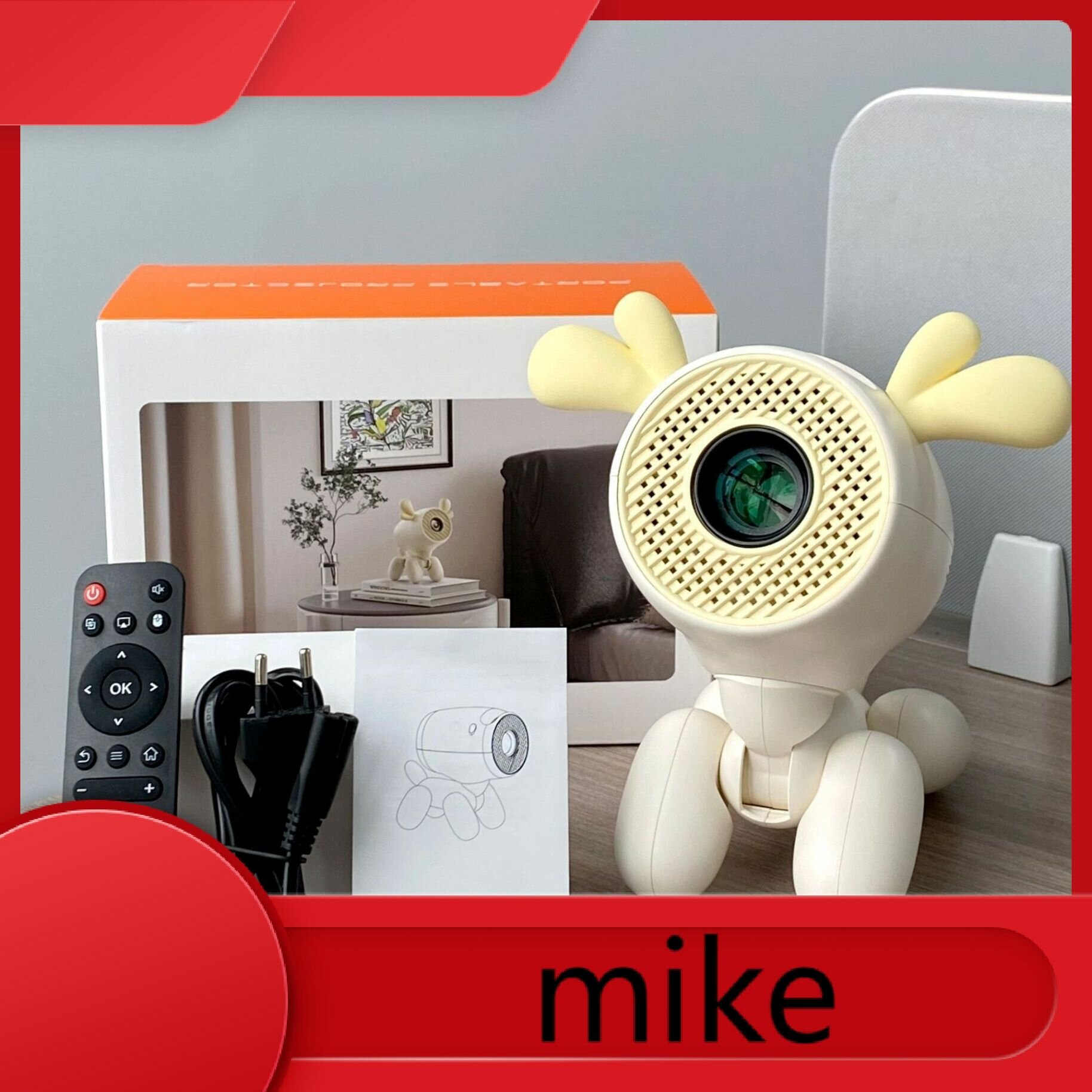 Современный бестселлер: мобильный проектор с поворотом на 180 градусов, поддержкой 4K и Android