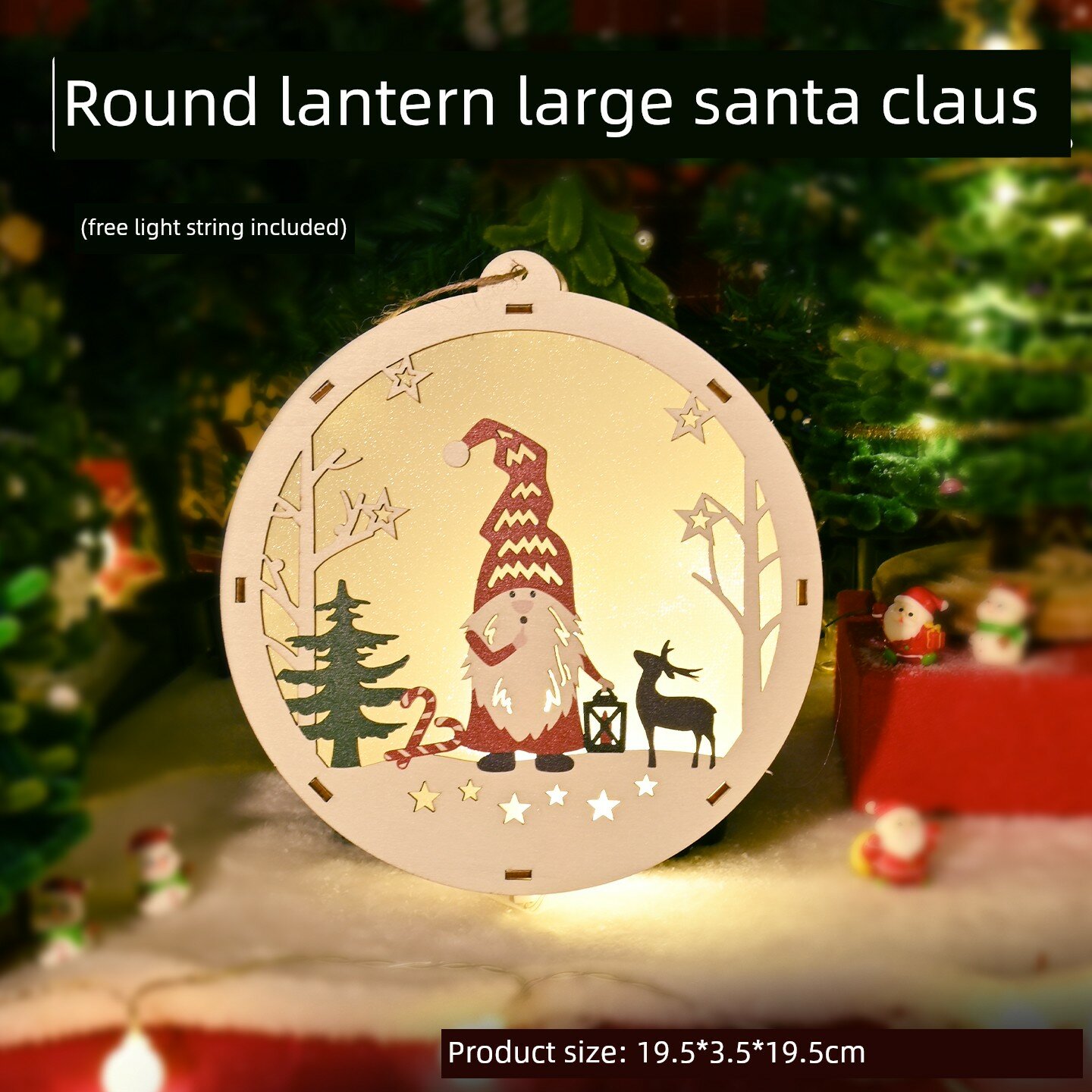 Рождественские материалы для рукоделия, украшения, светящиеся подвесные игрушки, рождественские подарки для