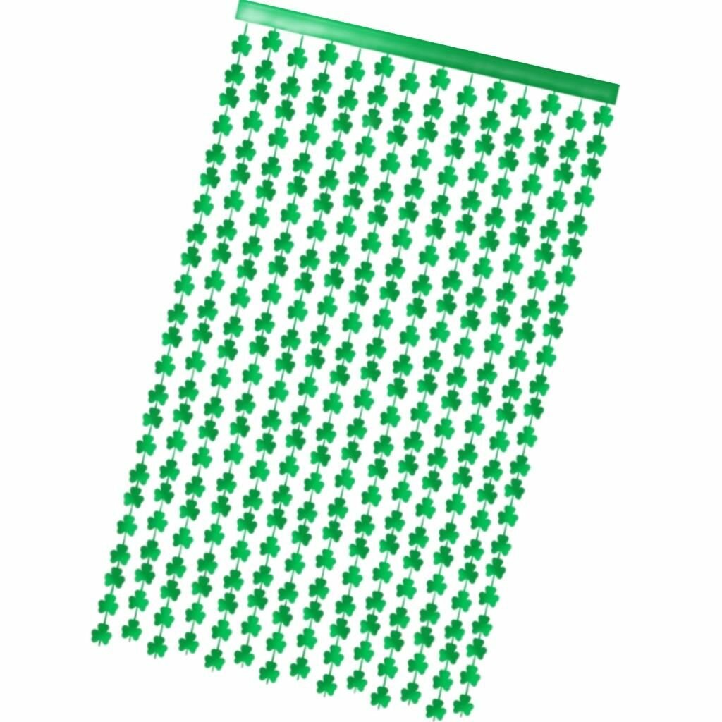 Дождевая завеса из яркого клевера-зеленая