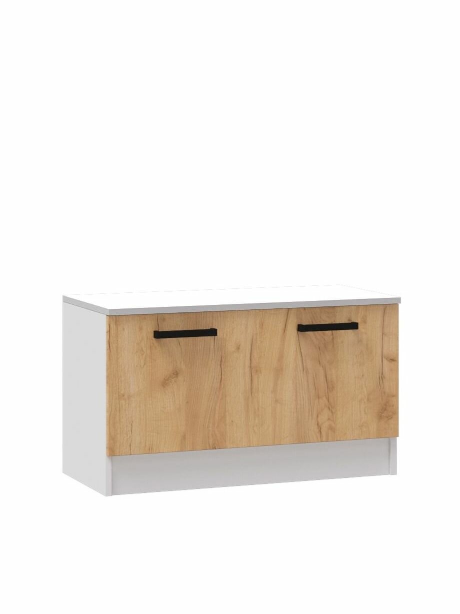 Прихожая Кевин тумба 800 белый/дуб крафт золотой (Микон)