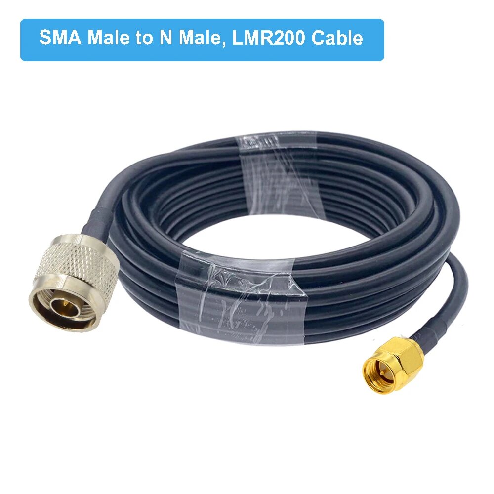 BEVOTOP Коаксиальный кабель LMR200 SMA Male to N Male 0,5 м 3M, SMA M to N Male
