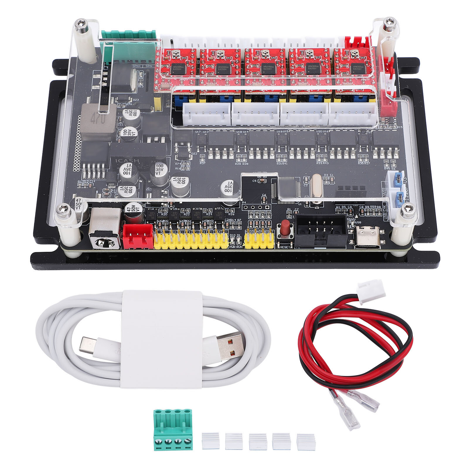 Гравер с ЧПУ 32 -битная 4 -оси плата контроллера 40000 мм/мин Тип C Y Оси Двойной привод материнс