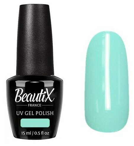 Гель-лак Beautix MINI 8 мл (№410) зеленый оттенок фактура эмаль