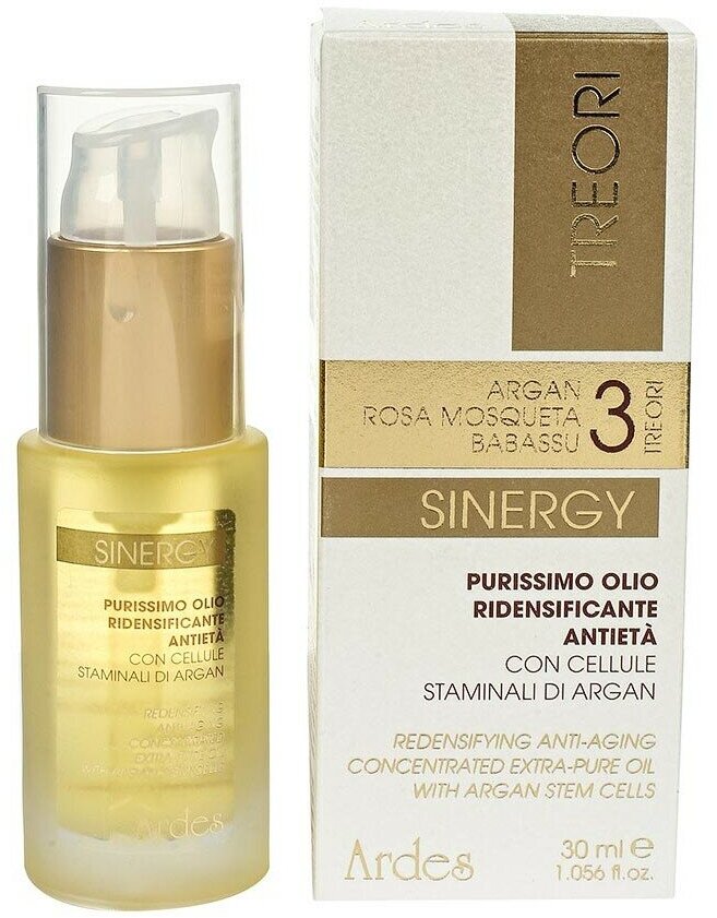 Ardes Антивозрастное масло для лица, шеи , декольте Синергия. Olio "Sinergy". 30 мл. Италия