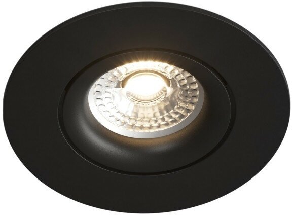 Светильник встраиваемый под LED-лампу с цоколем GU10, IP20, без лампы, Denkirs DK2037-BK