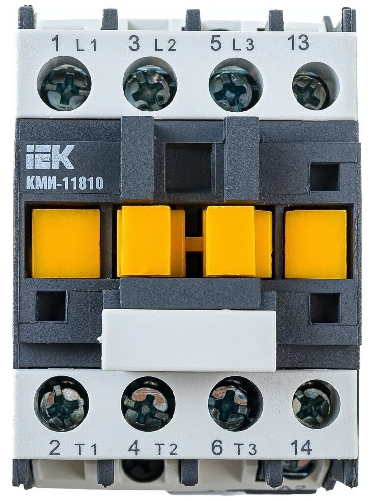Контактор IEK КМИ-11810, 18А, 400В, 1НО, ИЭК, KKM11-018-400-10