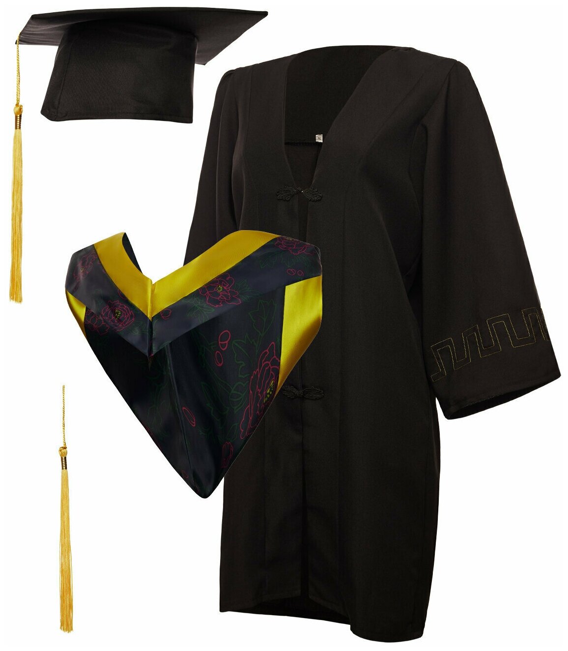 Комплект выпускника: мантия, шапочка, накидка
