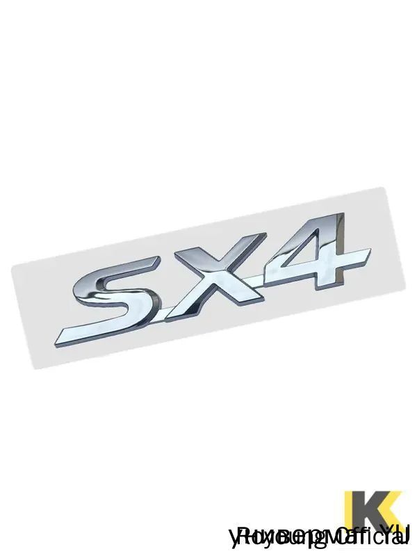 Для логотипа SUZUKI SX4 logo, эмблемы заднего багажника, английского буквенного значка, наклейки на заднюю сторону автомобиля