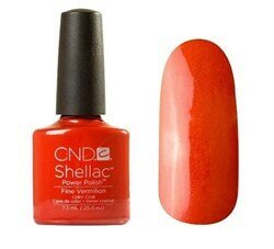 CND SHELLAC гель лак Fine vermilion