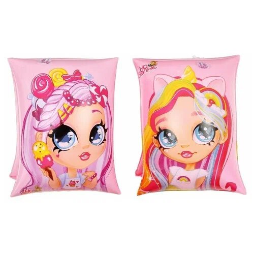 Надувные детские нарукавники для плавания "На Волне" 3+ SIMA LAND, 20х16 см, 7450135, розовый Т