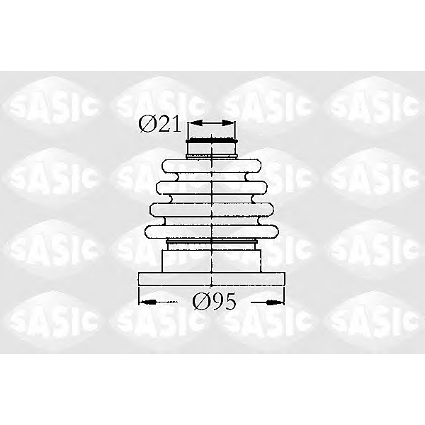 SASIC 9004603 (191498201B / 191498201C / 191498201D) пыльник шруса (установ. комплект)
