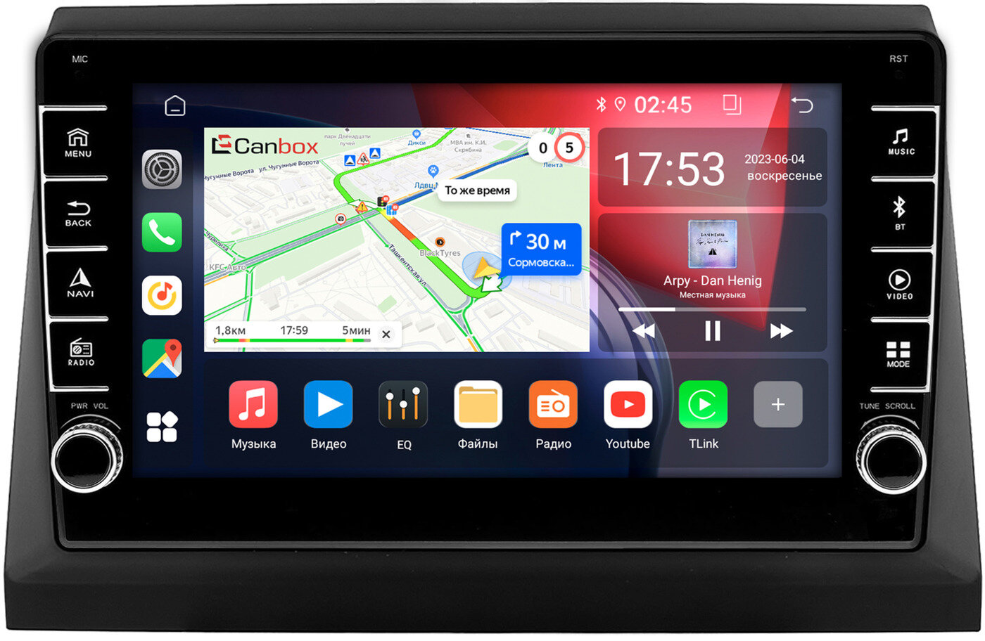 Штатная магнитола Jeep Commander 2005-2007 Canbox BGT9-0044 2/32 Android 10 (IPS, DSP, CarPlay)