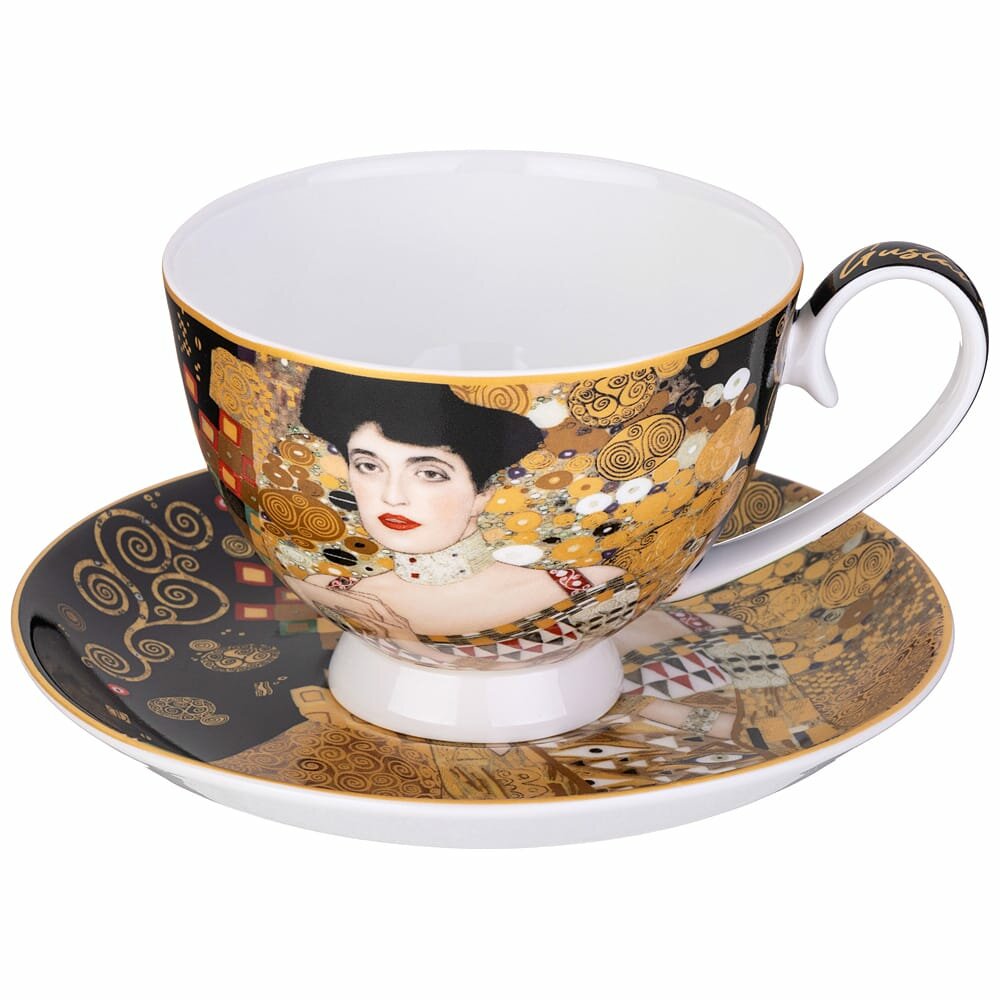 Чайная пара lefard золотая адель (г. Климт) 250 мл KSG-104-1014