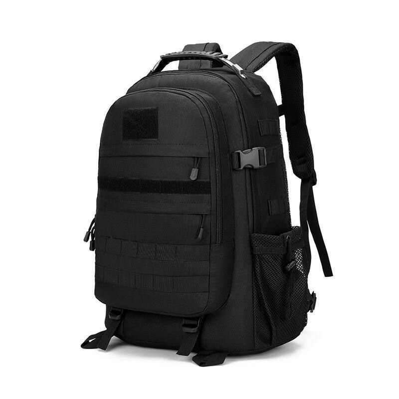 Тактический рюкзак с металлической ручкой 30-35л чёрный