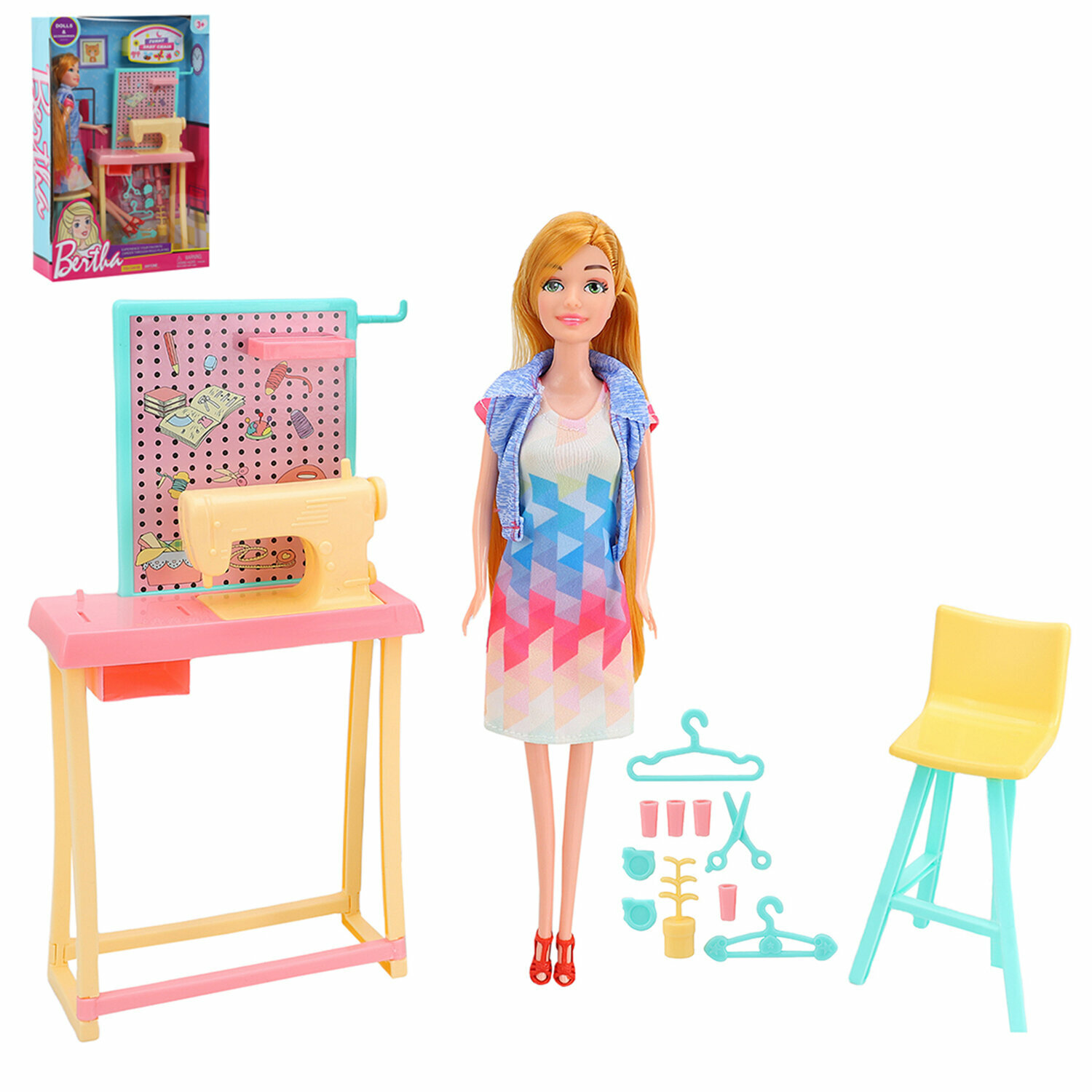 Кукла- Рукодельница, кукла модельная, аксессуары, JB0210689УЦ