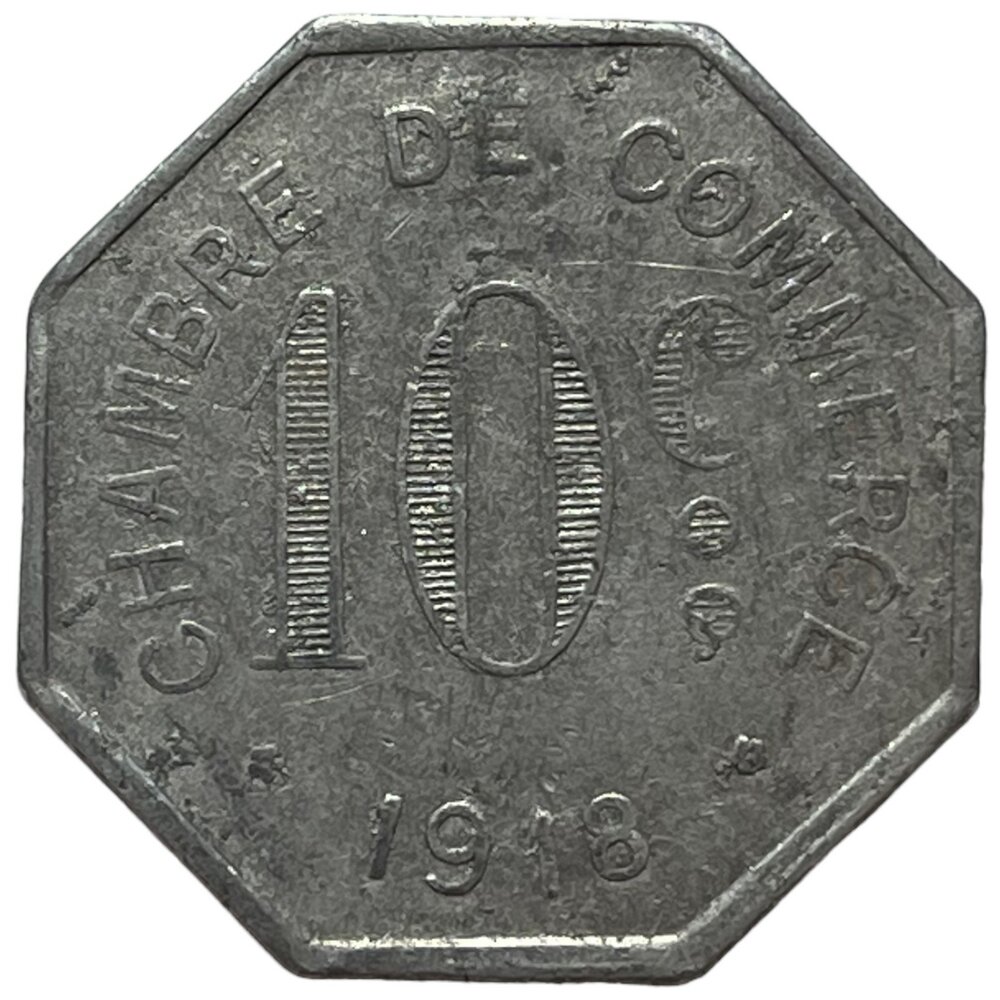 Франция, Руан 10 сантимов 1918 г. (Al)