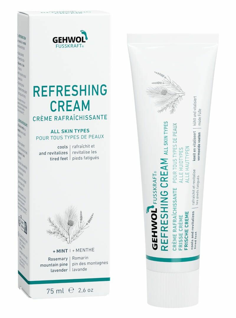Gehwol Fusskraft Refreshing Cream (Mint) - Освежающий (Мятный) бальзам 75 мл