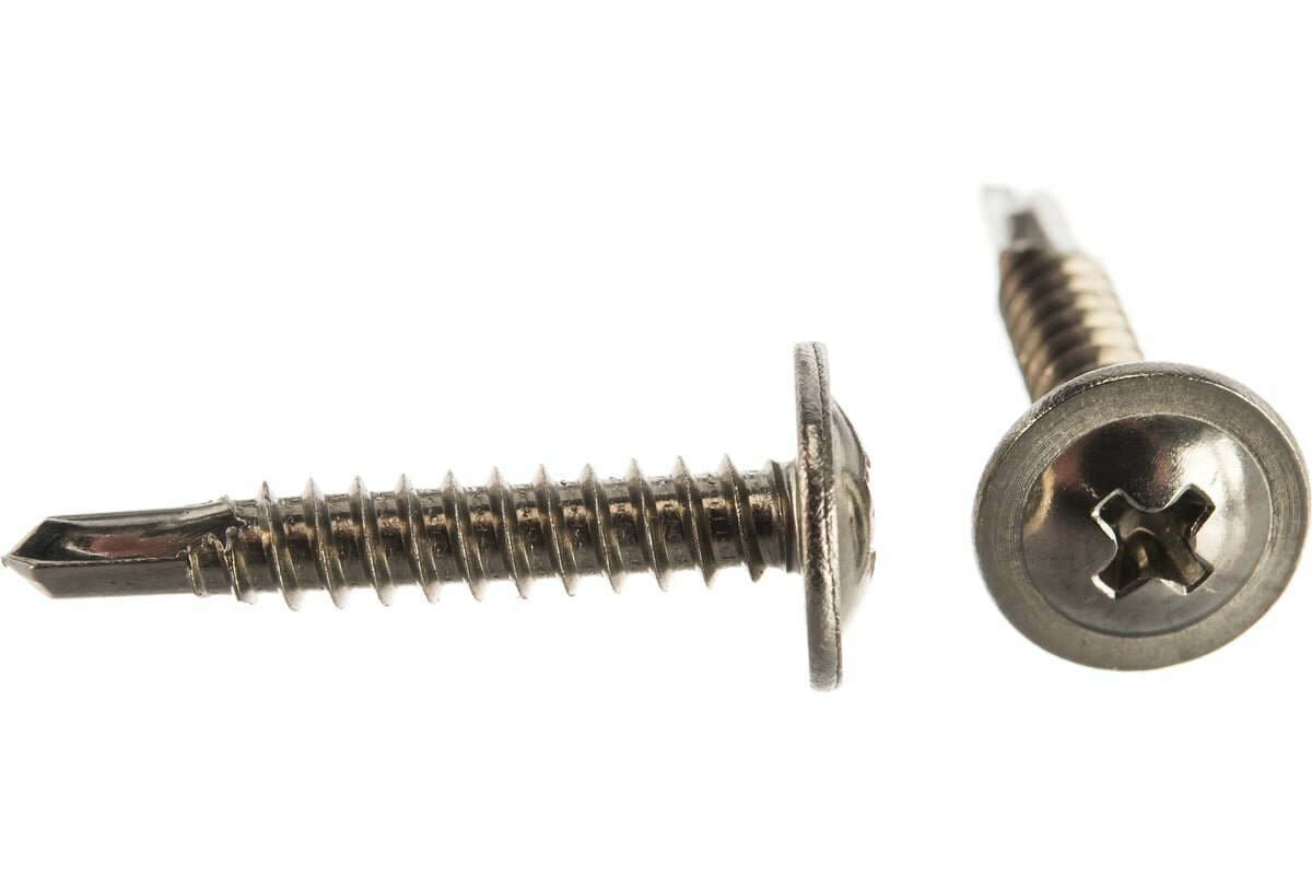 Госкреп Саморез пресс-шайба сверлок крест для алюминия А2 4,2×25 50 шт подвес 10-0010270