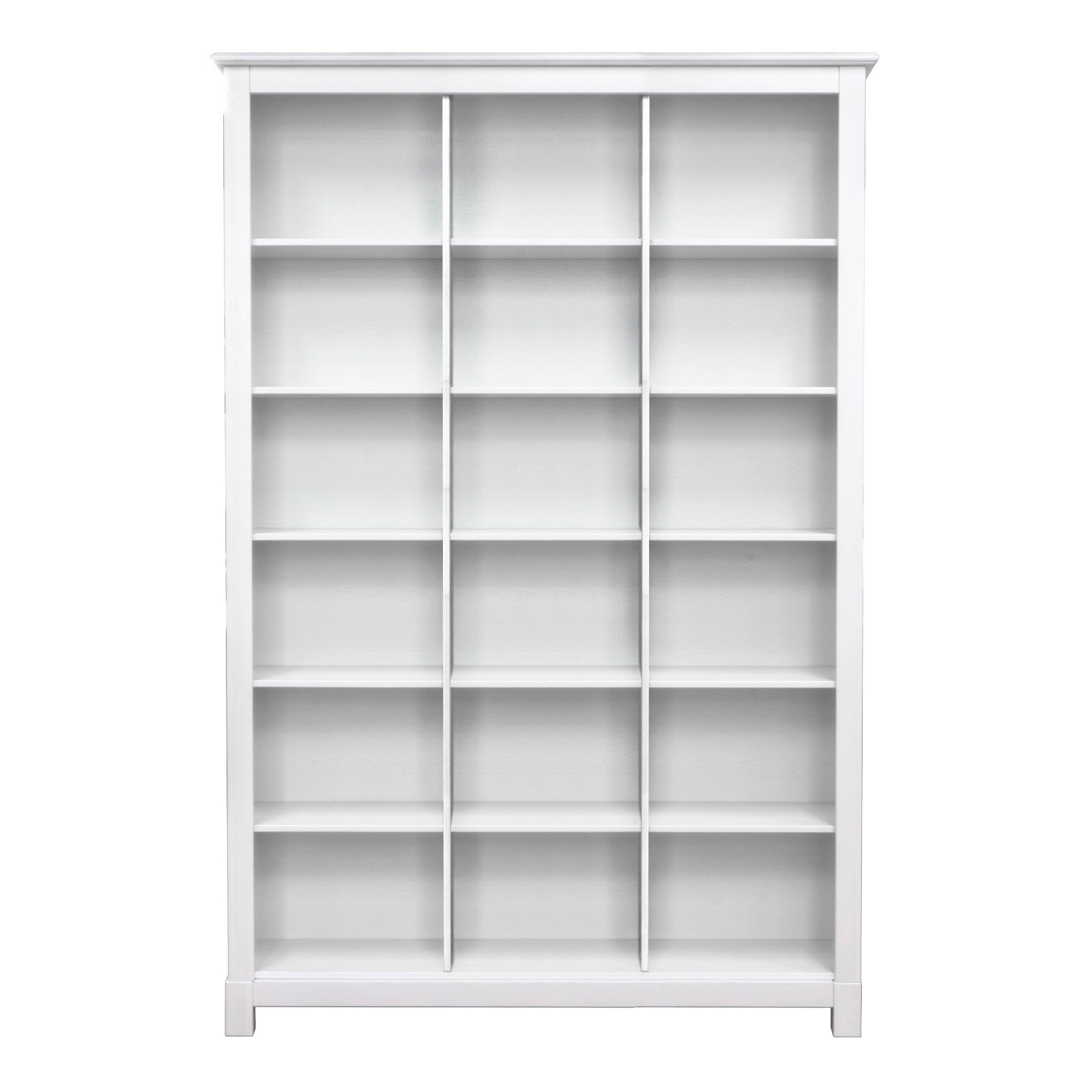 Стеллаж ММЦ Кабинет Рауна 30 (белый воск УКВ) из массива сосны