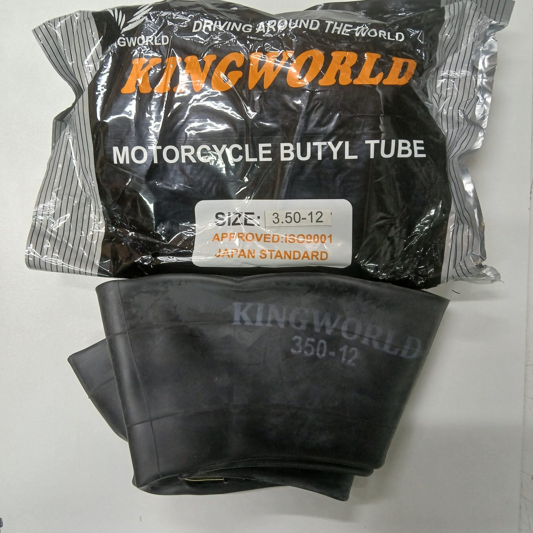 Камера для скутера 120/70-12 фирменная Kingworld кривой сос.