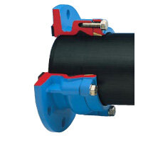 Фланец System 2000 Ду 100/125 для ПЭ и ПВХ труб мод. 0400 HAWLE