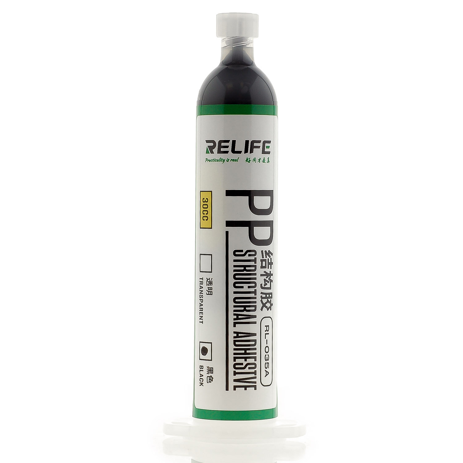 Клей для приклеивания рамок/ задних крышек Relife RL-035A PP 30ml (черный)