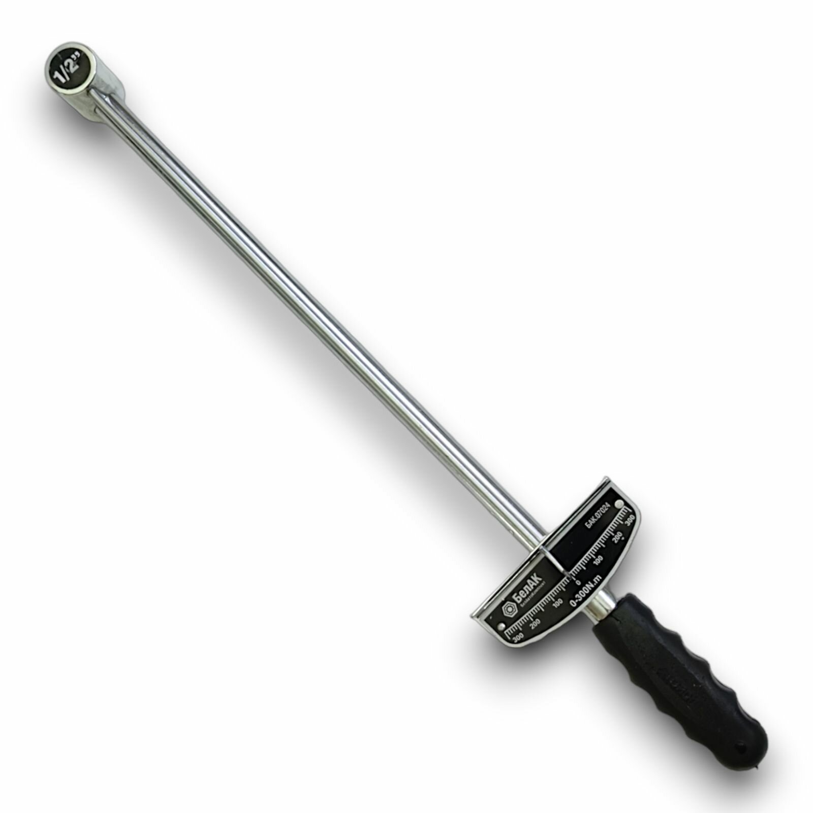 Ключ динамометрический шкальный 1/2 L - 480 мм (0 - 300 Нм) "БелАК" (27985)