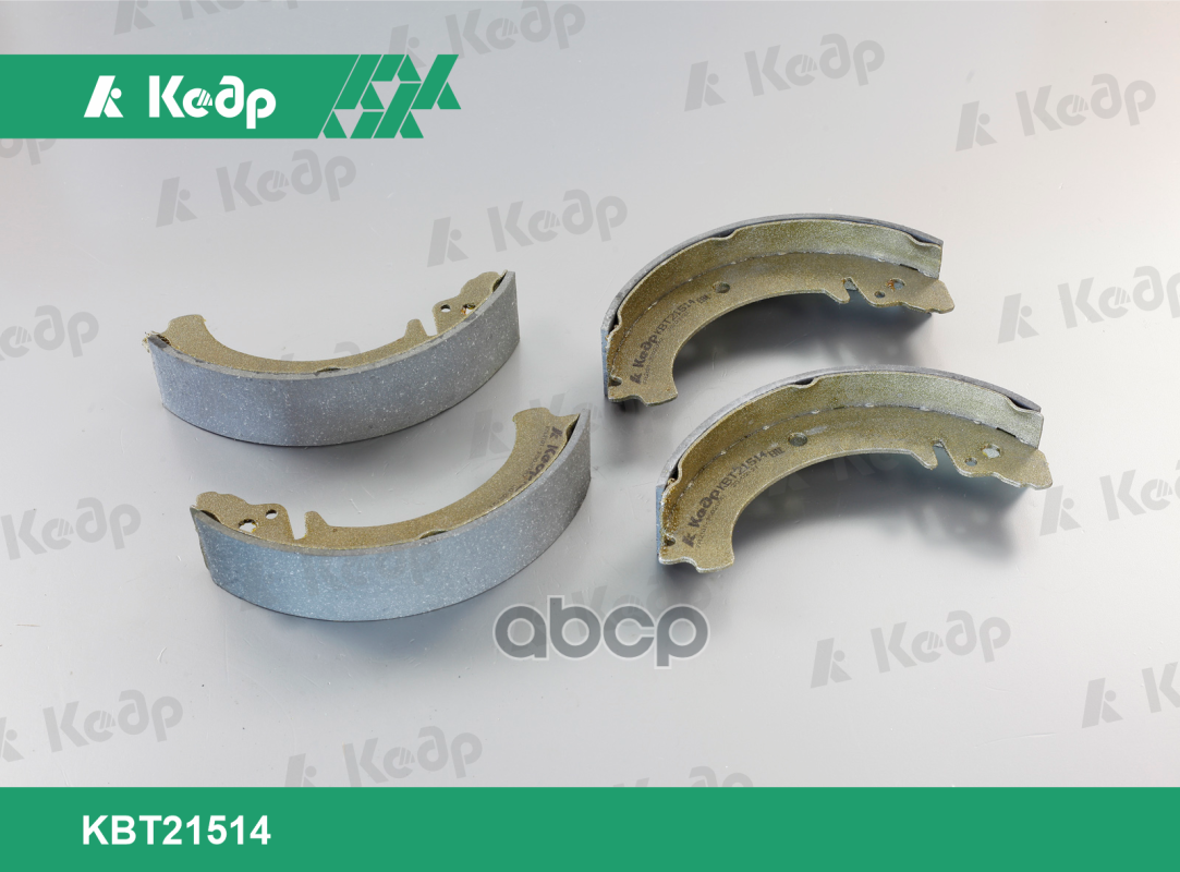 Колодки тормозные ВАЗ 2101-2107, 2123 задн. (к-т 4 шт.) Триал Кедр арт. KBT21514