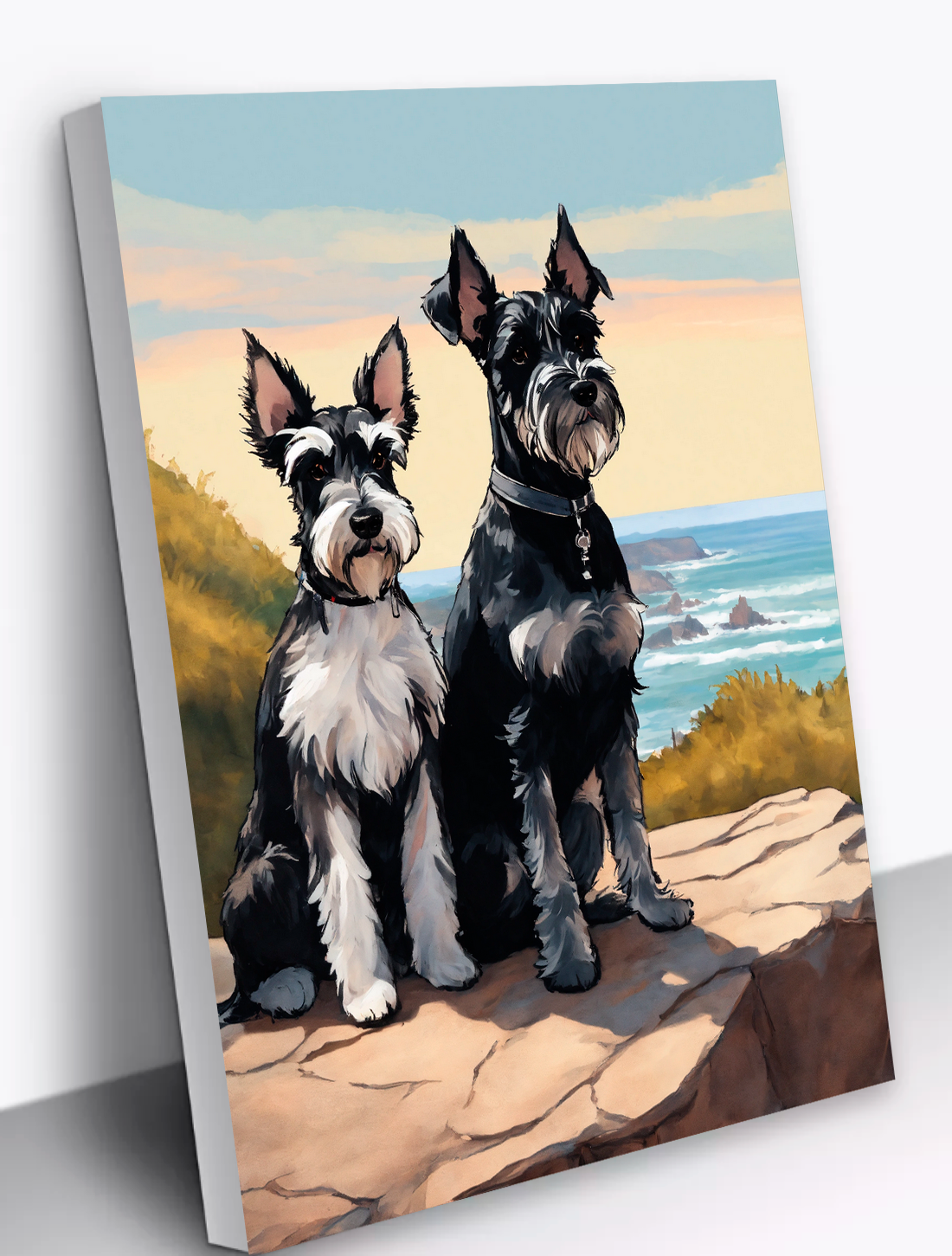 Картина по номерам "Цвергшнауцер" 40х50 см, хлопковый холст на подрамнике, акрил, АртТойс