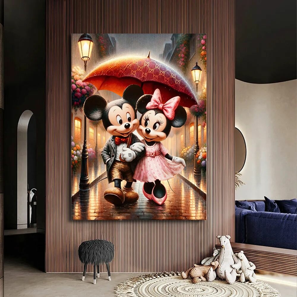 Картина на стену, мотивация, Микки Маус, 30х40 см.