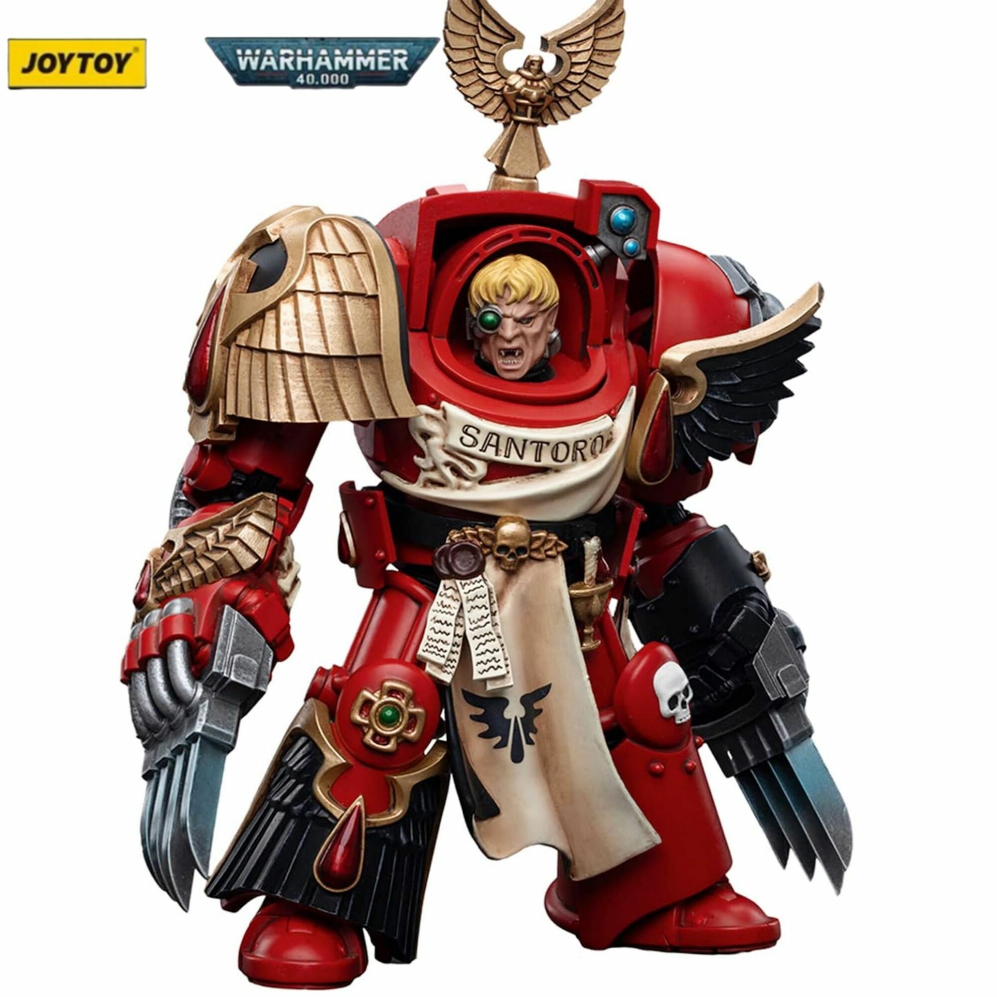 Подвижная фигурка JOYTOY Warhammer 40000 Blood Angels Assault Terminator