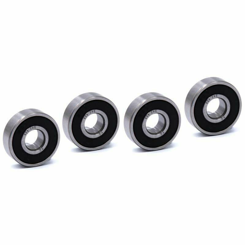 Подшипник HQ-608, комплект 4 шт, "Premium", 8*22*7, 608, 6082RS (608zz), резиновый сальник, с влагозащитой