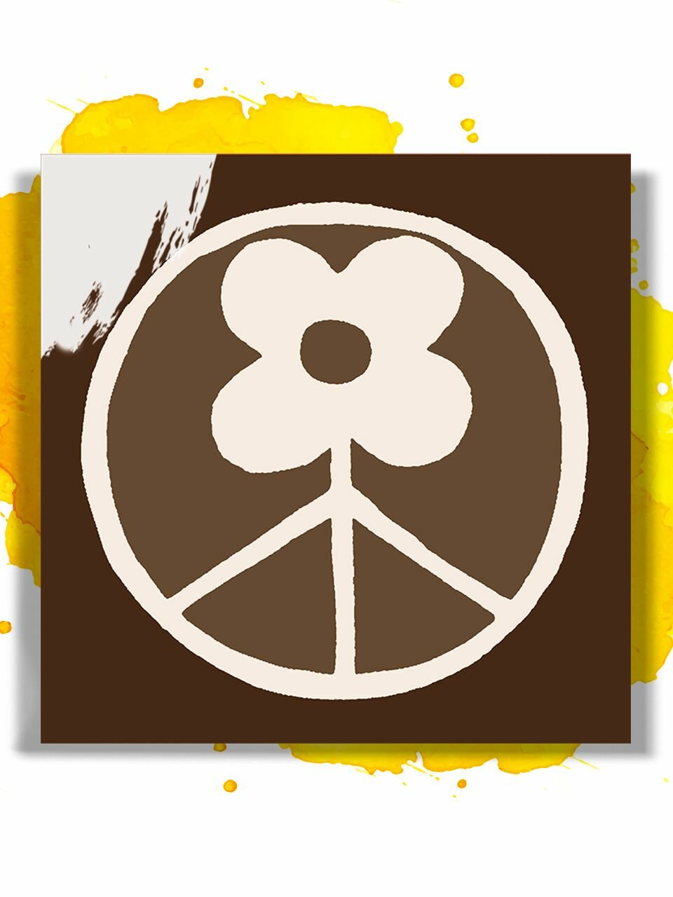 Картина по номерам на холсте Peace Flower, 50 х 50 см