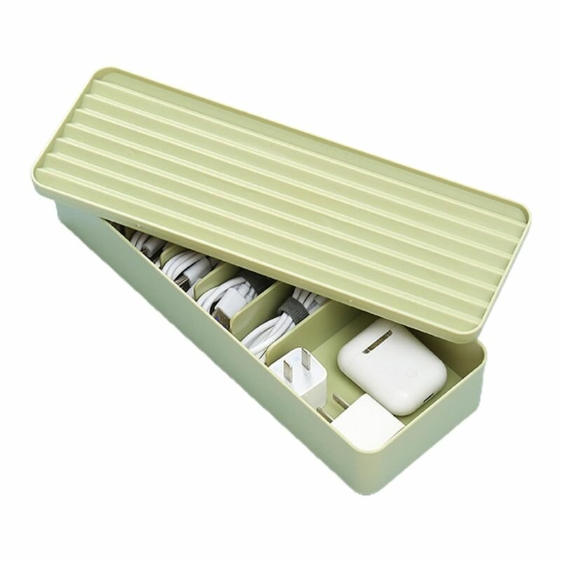 Ящик для хранения кабеля передачи данных, органайзер зарядки, пластиковый контейнер канцелярских принадлежностей