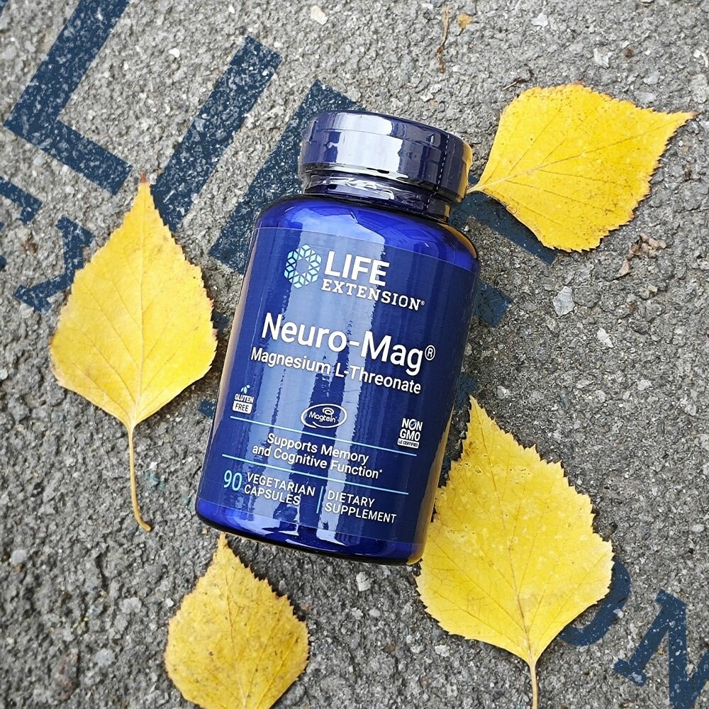 БАД к пище NEURO-MAG Life Extension / нейро-маг, капсулы по 1000 мг, №90