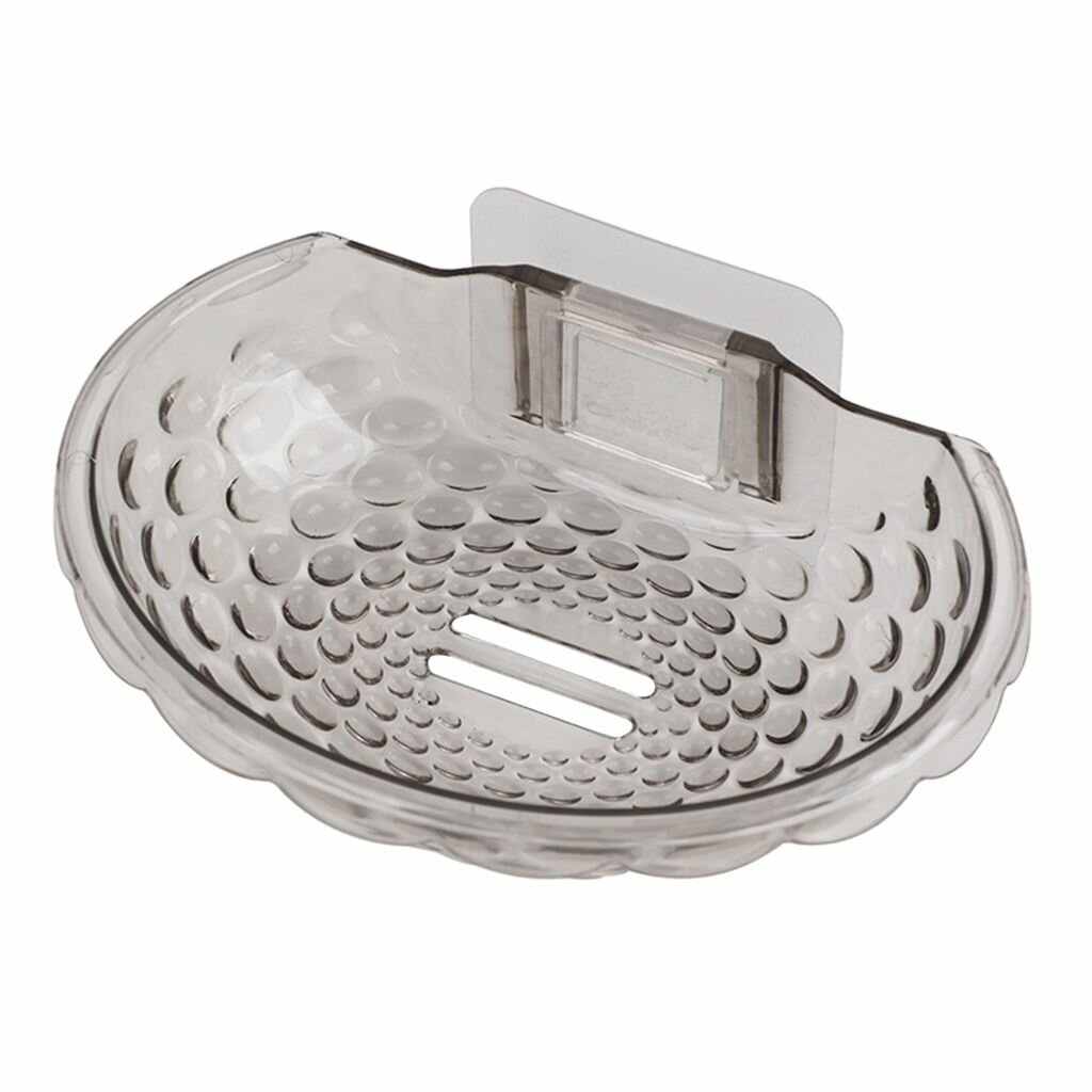 Прозрачная коробка для мыла-серая