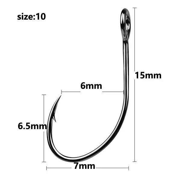 PRO BEROS Крючки для нахлыста 2#-10# size 10