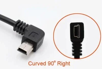 Зарядный кабель питания для видеорегистратора с USB 2,0 на мини USB Автомобильное зарядное устройство адаптер Шнур для GPS DVR зеркало заднего вида right