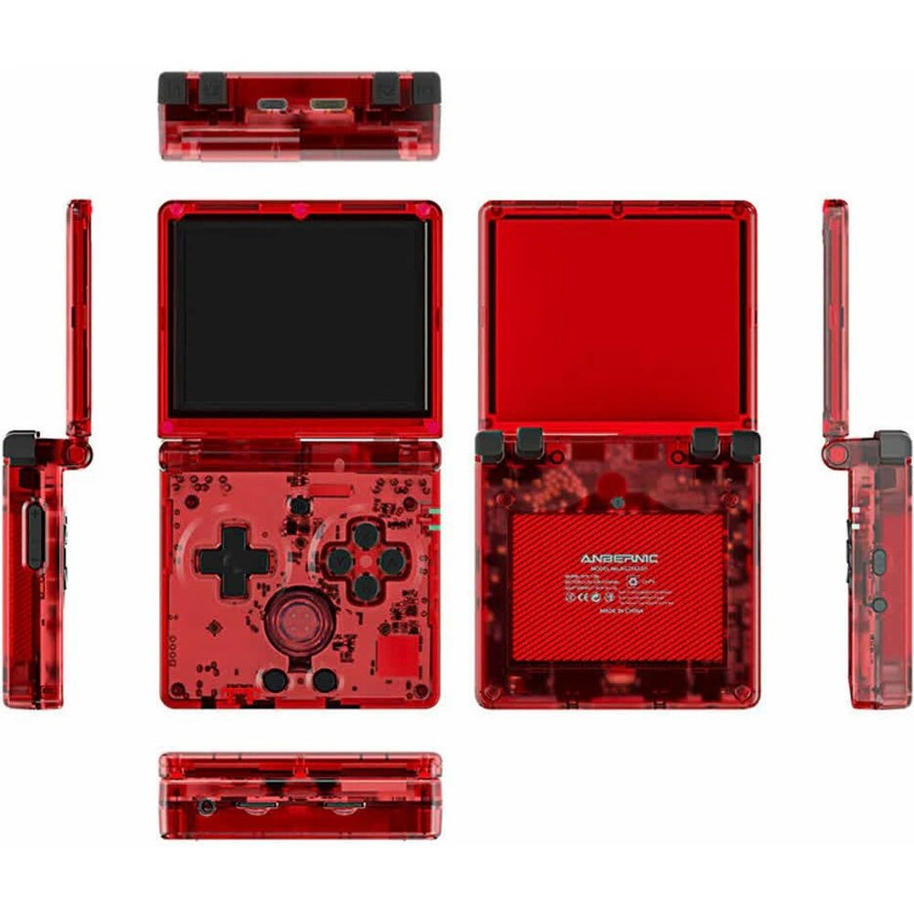 Портативная игровая приставка Anbernic RG35XXSP Transparent Red RG35XXSP Красный