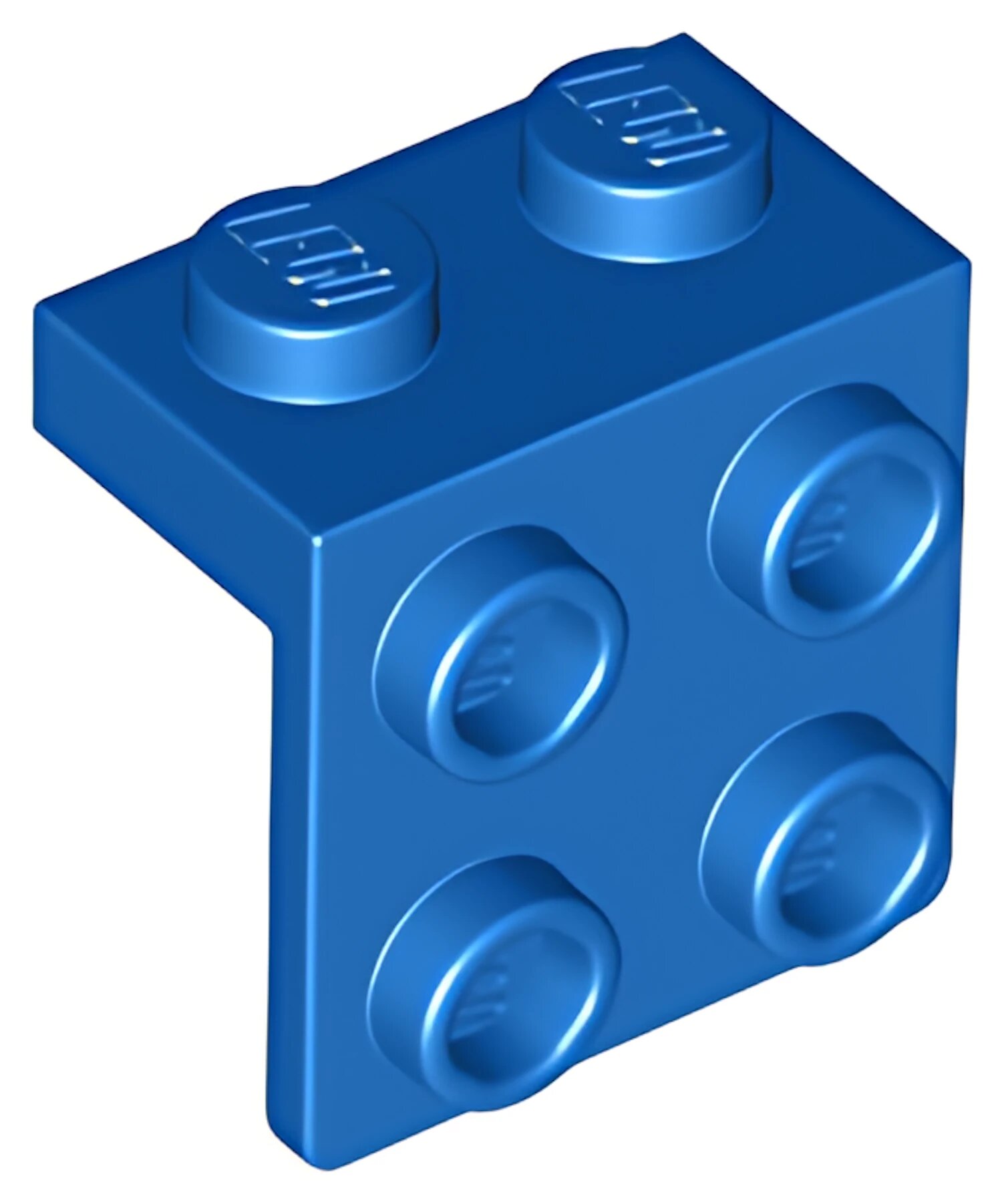 Деталь LEGO Bracket 1 x 2 - 2 x 2 44728 (21712, 86644, 92411) Blue U