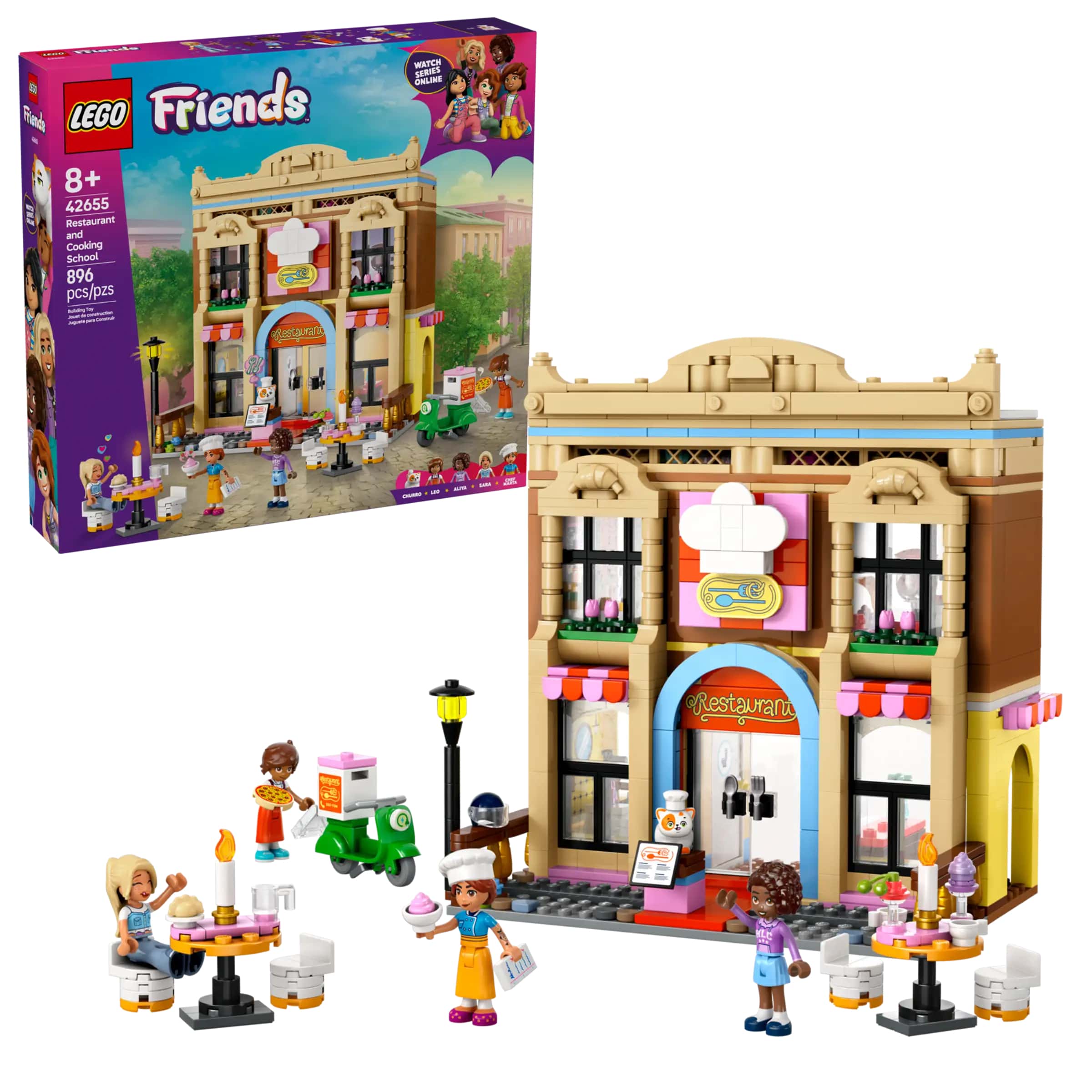 Конструктор LEGO Friends 42655 Школа ресторанного и кулинарного дела, 896 дет.