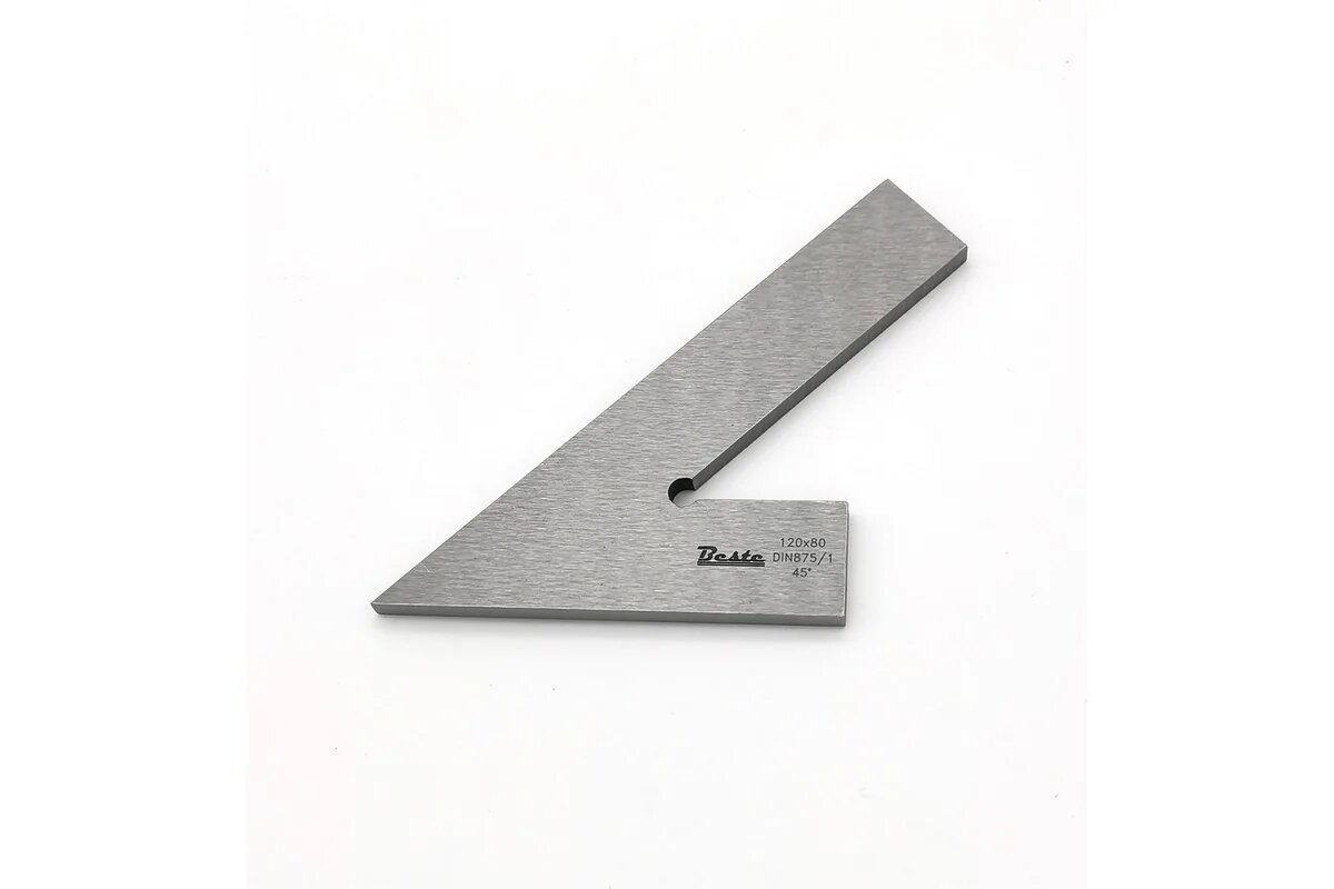 BESTE Угольник УП 45 120x80 мм DIN875/1 AC01200305 - точный инструмент контроля углов